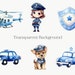 Police Watercolor Clipart | 10 PNG | Police Station Police Department ...