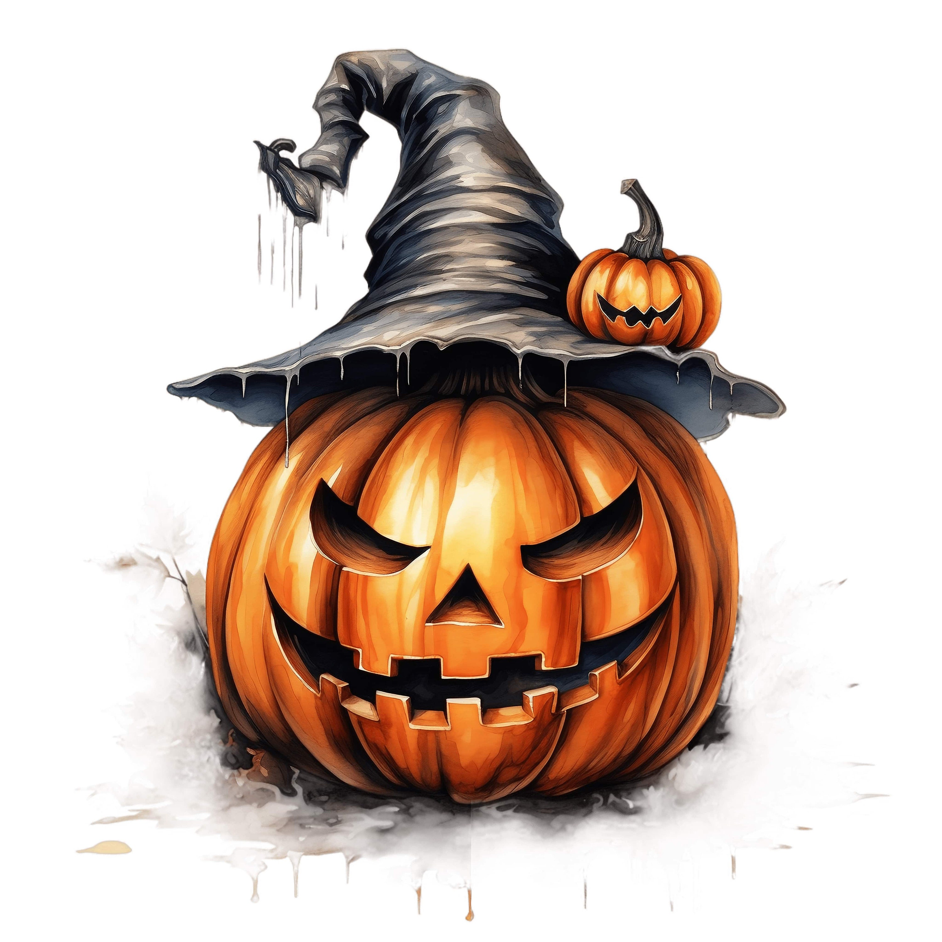 Halloween Pumpkin Clipart | 10 High Quality JPG | Fall Spooky Halloween ...