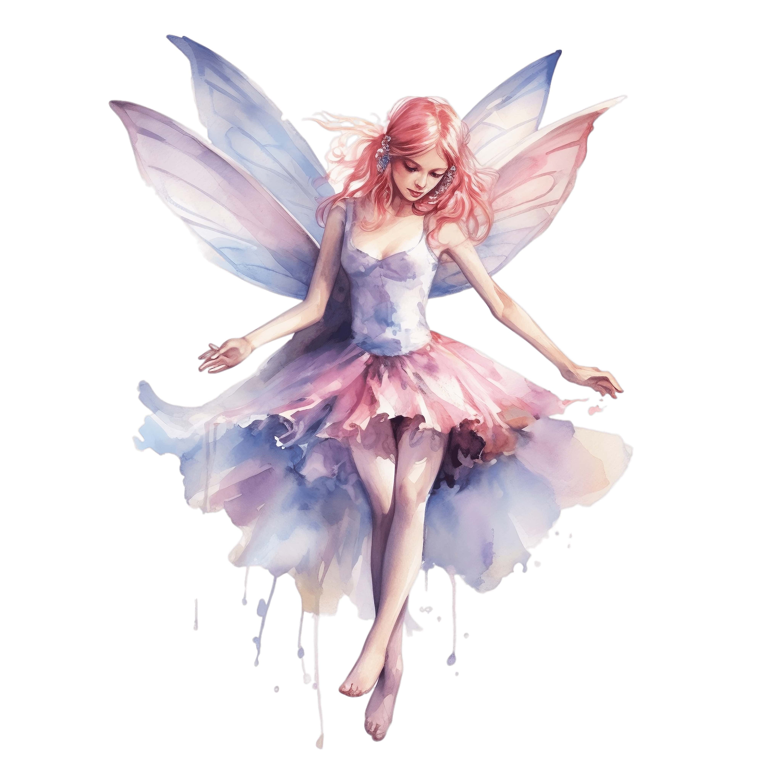 Magical Fairy Clipart Watercolor Bundle 10 High Quality JPG Fairy ...