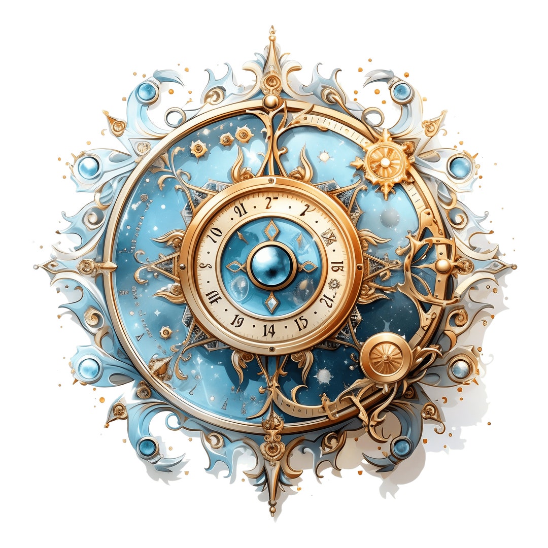 Watercolor Astrolabes Clipart 10 JPG Magical Fantasy Celestial JPG ...