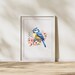 Spring Bird Clipart With Flowers 10 PNG Bluetit Clipart Card Making ...