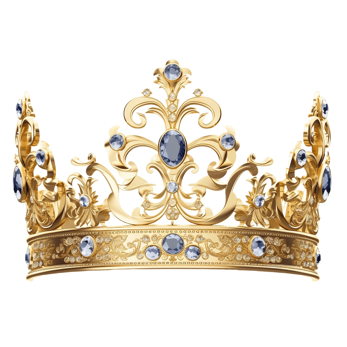 Gold Crown Clipart: Royal Crowns Bundle (digital Download) - Etsy Canada