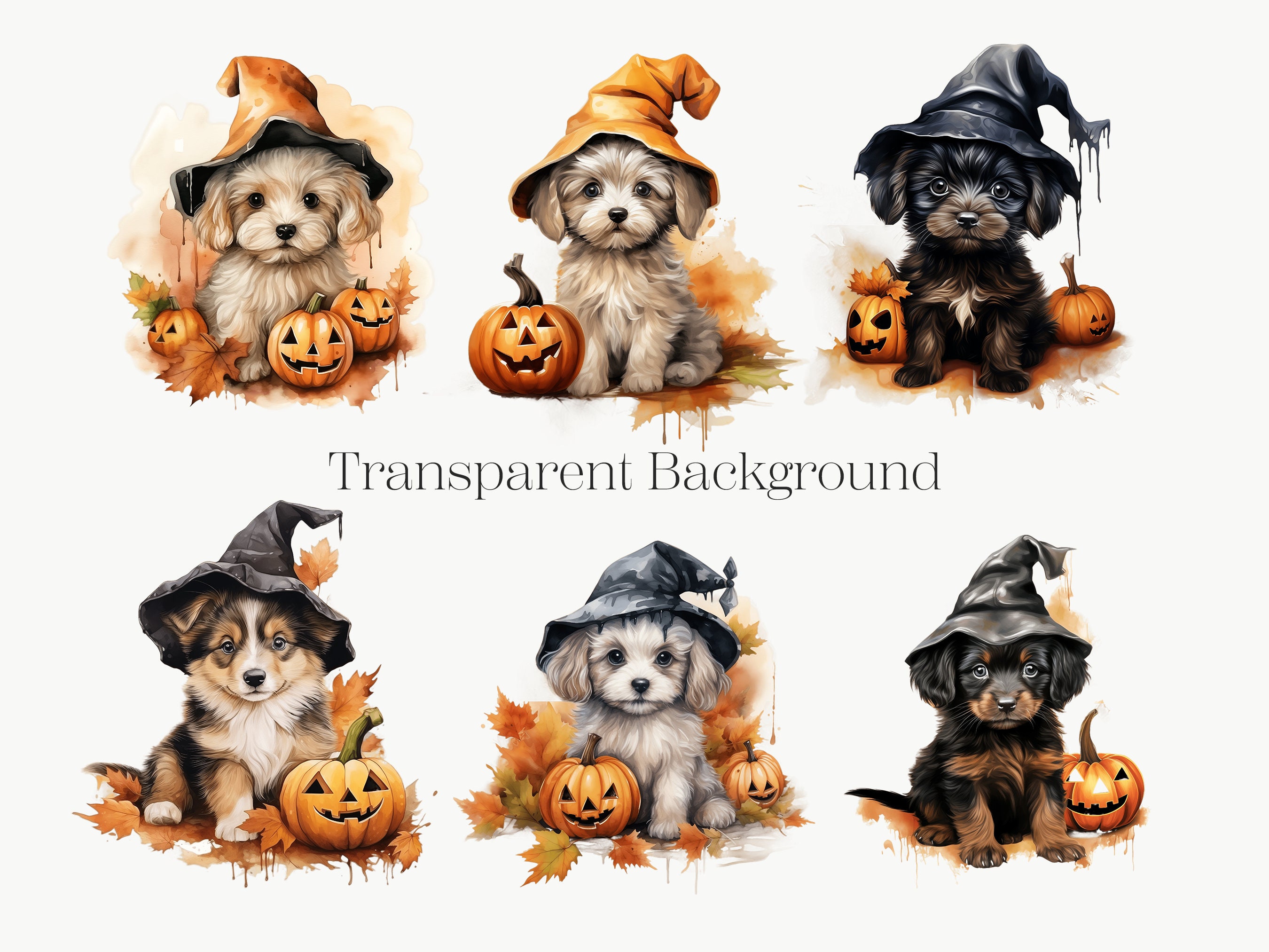 Cute Halloween Puppy Clipart 10 High Quality Transparent PNG Magic Dog ...