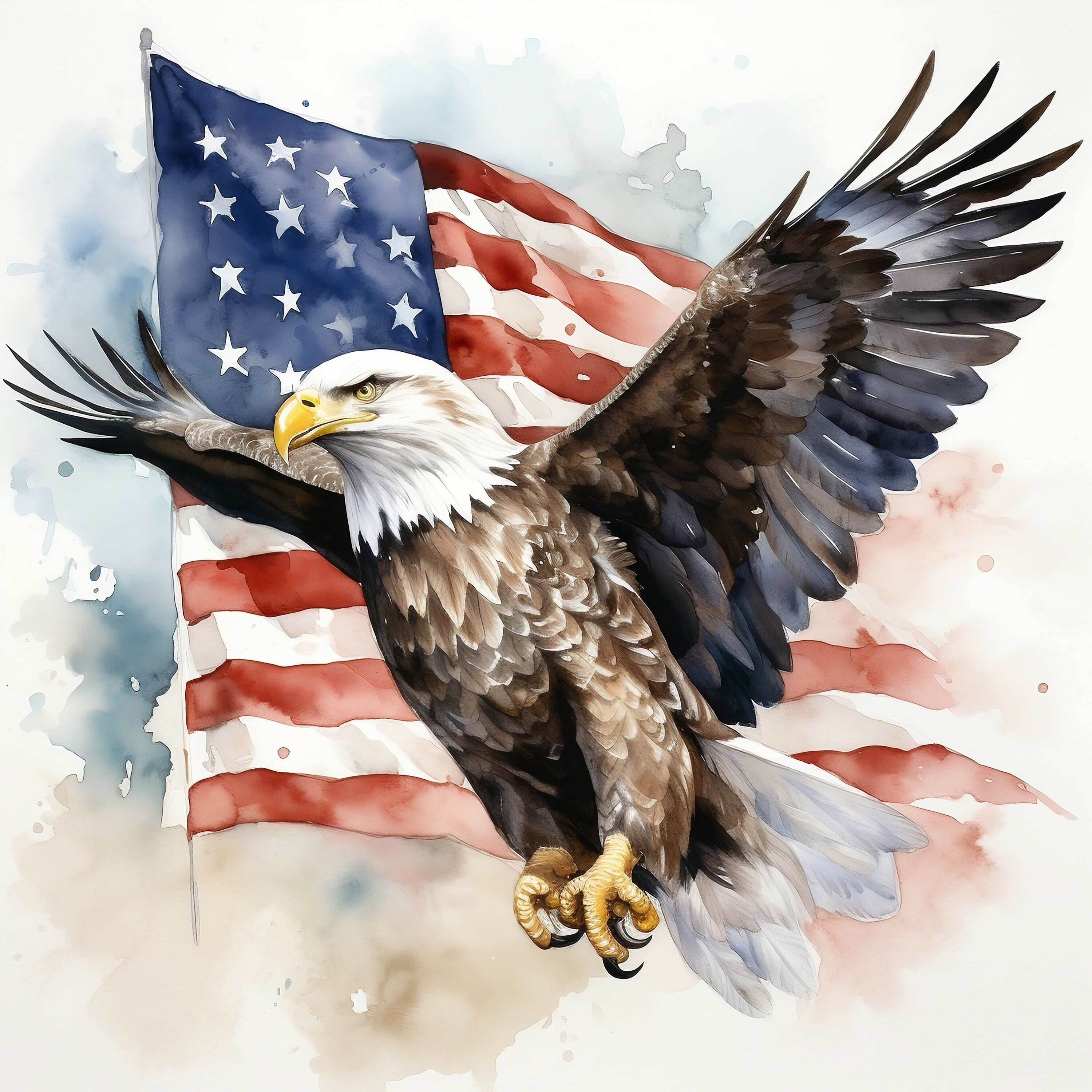 American Eagle Flag Clipart, 10 JPG, Patriotic USA Eagle Flag Clipart ...