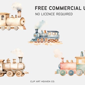 Train Clipart | 10 PNG | Train Watercolor Clipart Train Clipart ...
