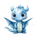 Cute Baby Dragon Clipart 10 JPG Watercolor Fantasy Dragon Clipart ...