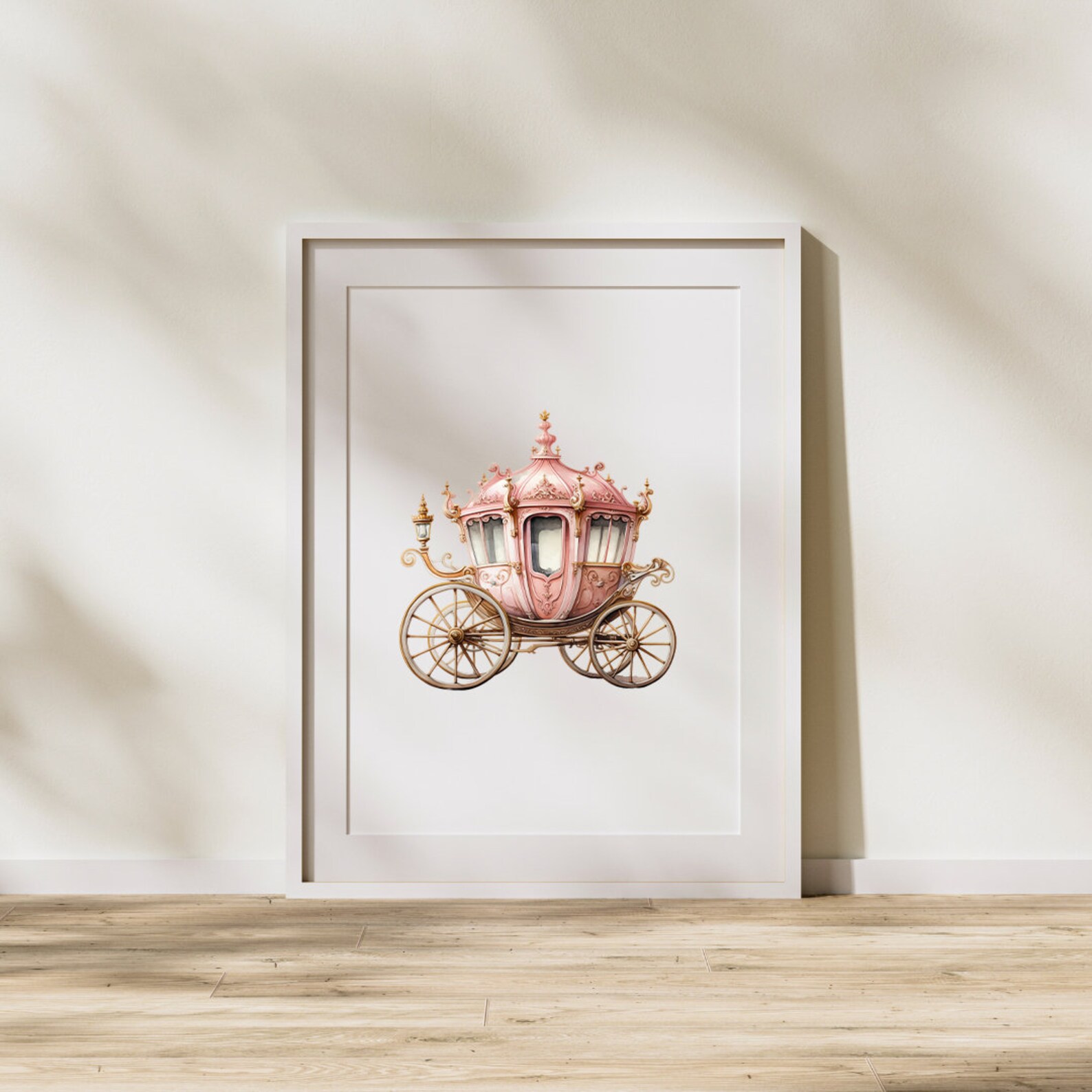 Watercolor Fairytale Carriage Clipart, 10 Transparent PNG, Princess ...