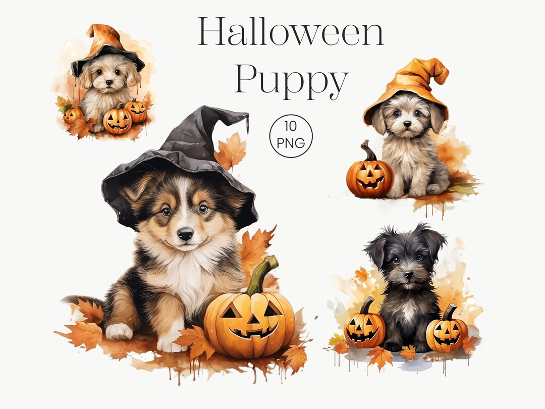 Cute Halloween Puppy Clipart | 10 High Quality Transparent PNG | Magic ...