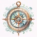Steampunk Compass Clipart: Retro Nautical Art (JPG) - Etsy