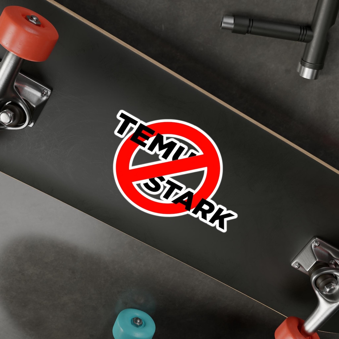 Anti Elon Musk Temu Stark Sticker Vinyl Decal Criticizing Tesla Regrets ...