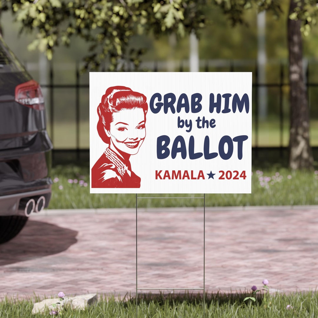 Buy Kamala Harris Yard Sign, US Election 2024 Blue Vote Display Plaque ...