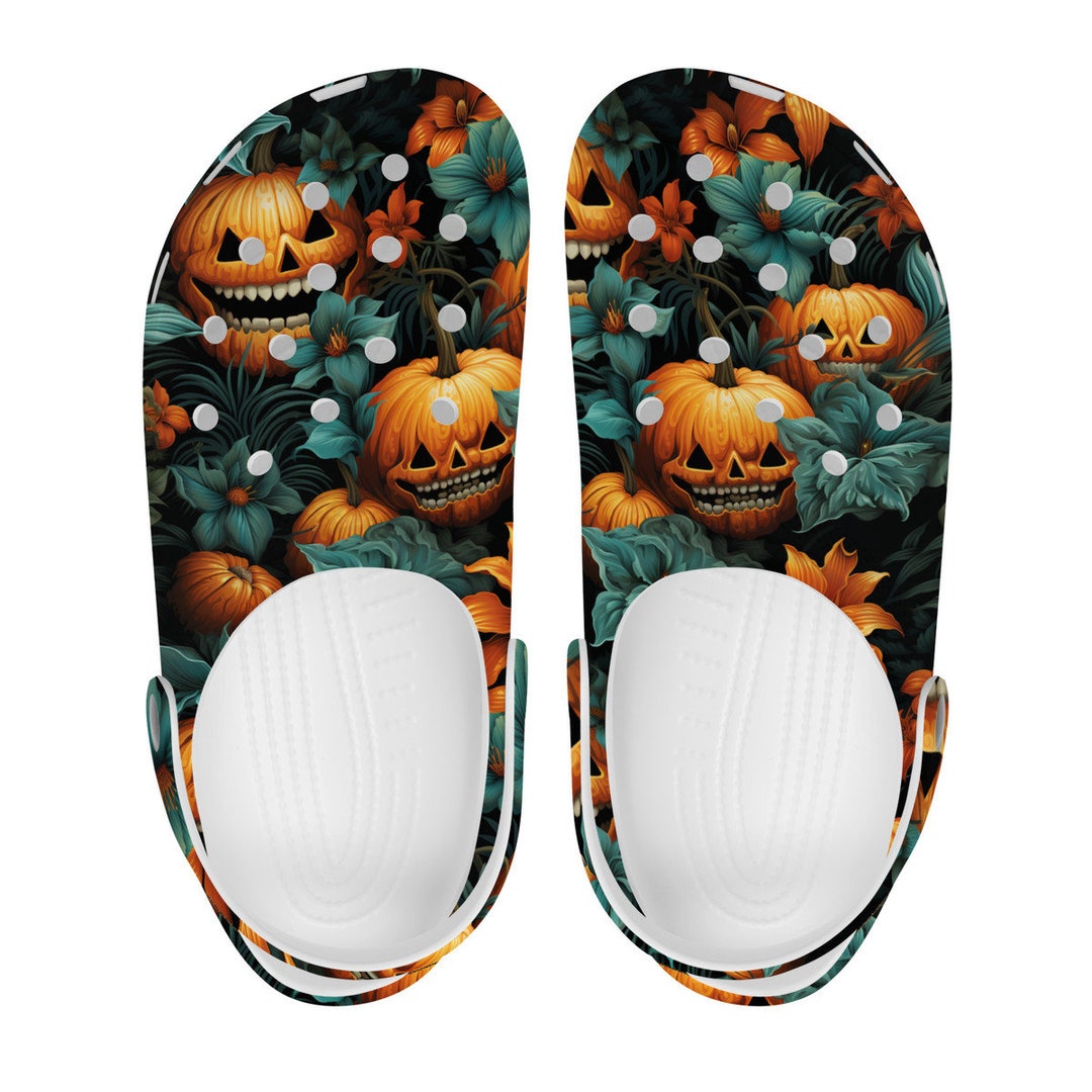 Halloween Scary Pumkin Spooky Season Crocs Clogs - Etsy