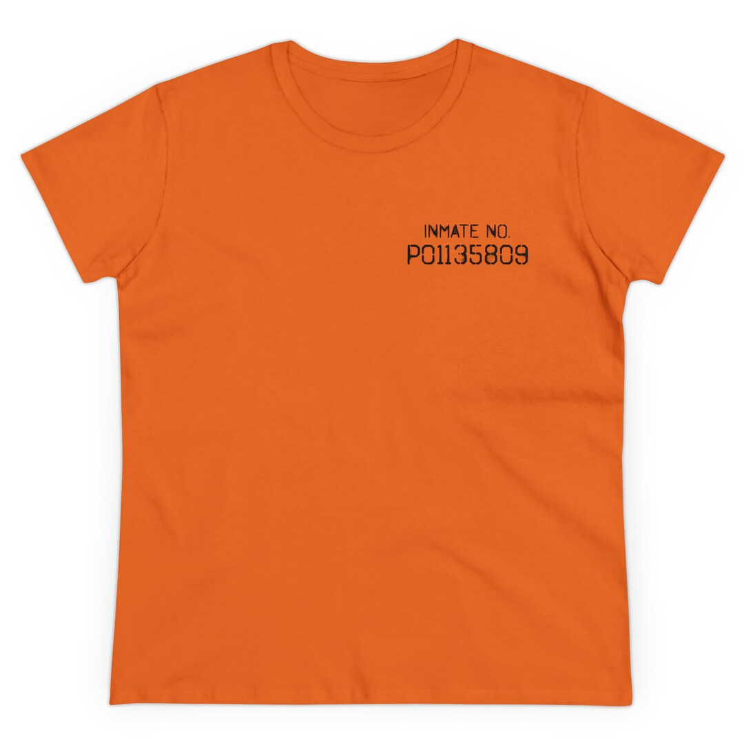 Trump Inmate Number P01135809 Women's Midweight Cotton Tee - Etsy