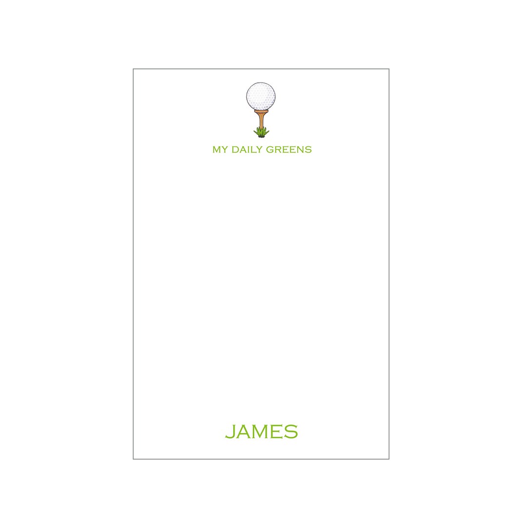 PERSONALIZED Golf Notepad Golf Notepad - Etsy