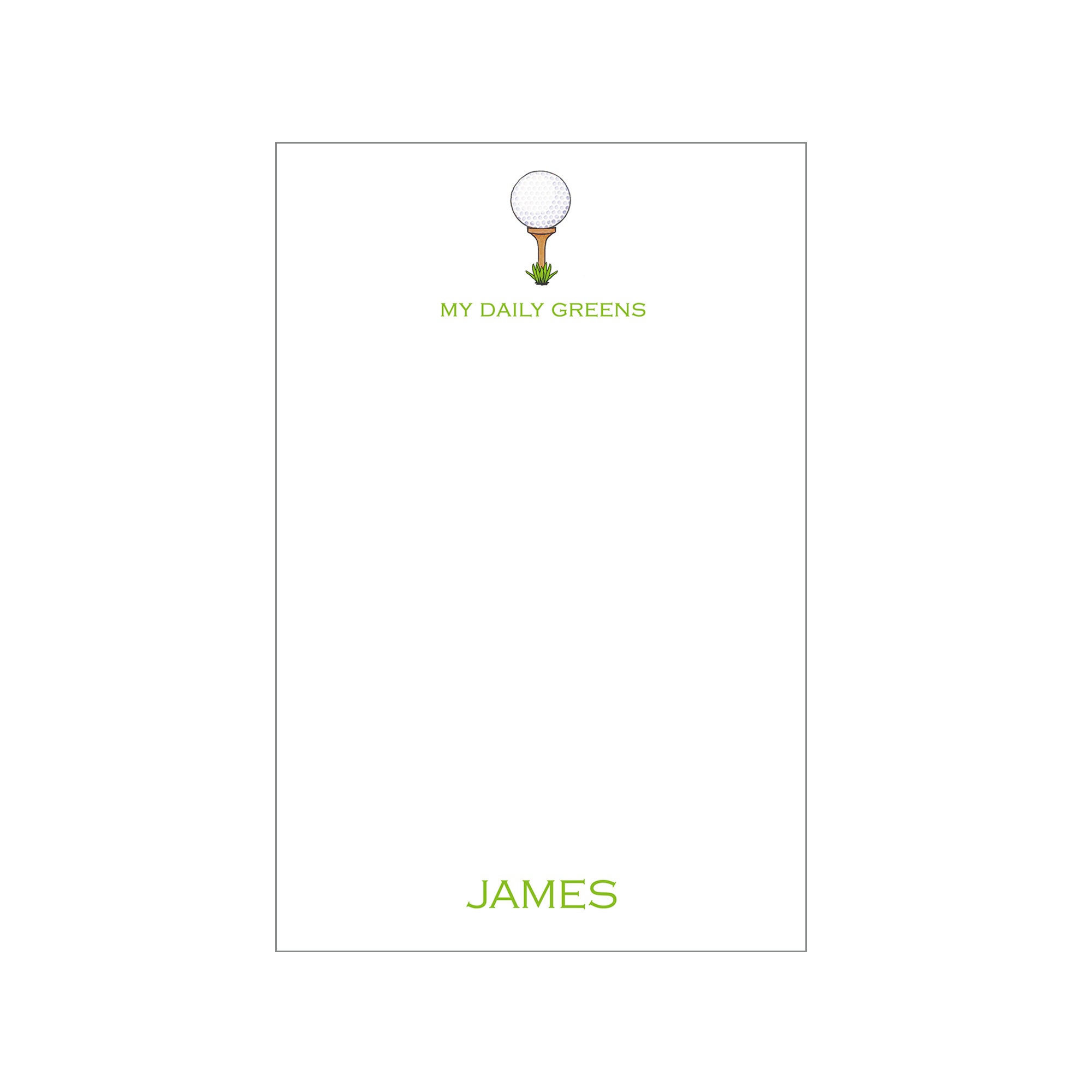 PERSONALIZED Golf Notepad Golf Notepad - Etsy