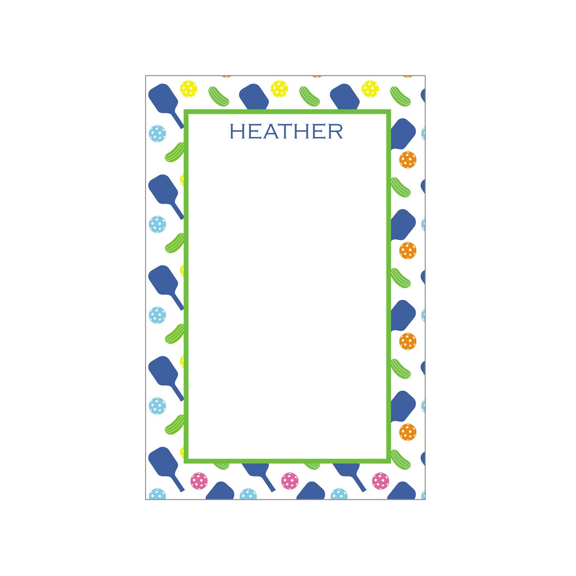 Personalized Pickleball Notepad Custom Pickleball Gift - Etsy