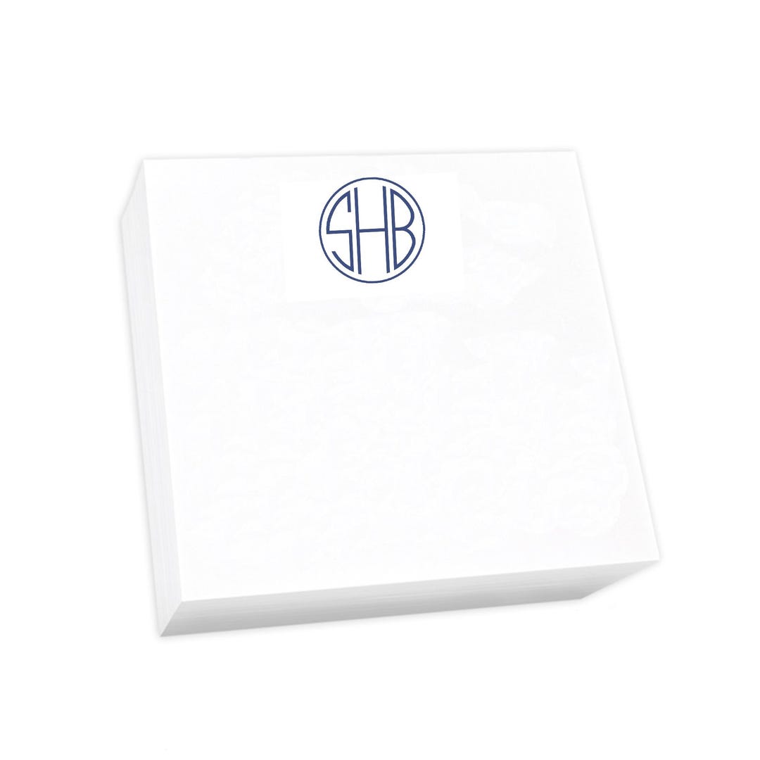 Monogrammed Chunky Paper Slab | Thick Monogrammed Pad of Paper - Etsy