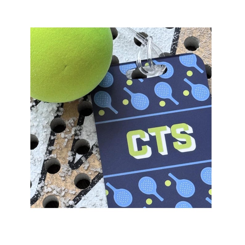 Paddle Tennis Bag Tag Personalized | Personalized Paddle Luggage Tag ...