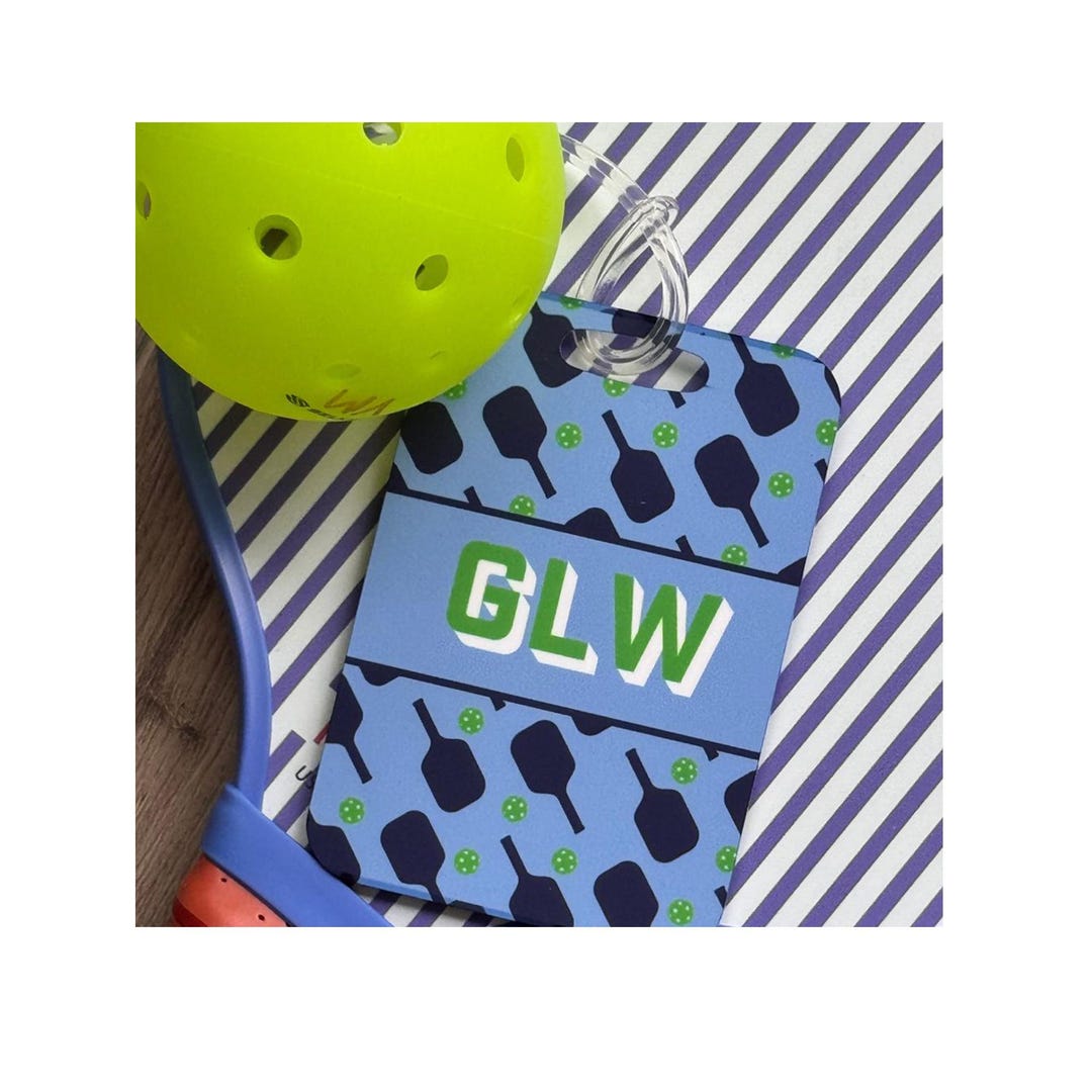 Personalized Pickleball Luggage Tag | Ladies Pickleball Bag Tag ...