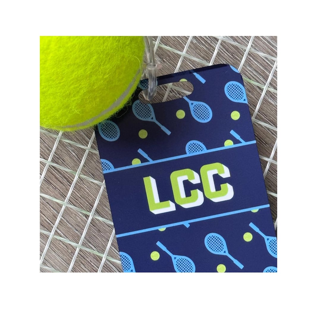 Tennis Bag Tag: Personalized Luggage Tag - Etsy