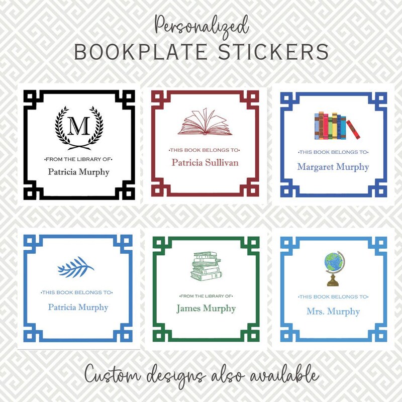 Custom Bookplates - Etsy