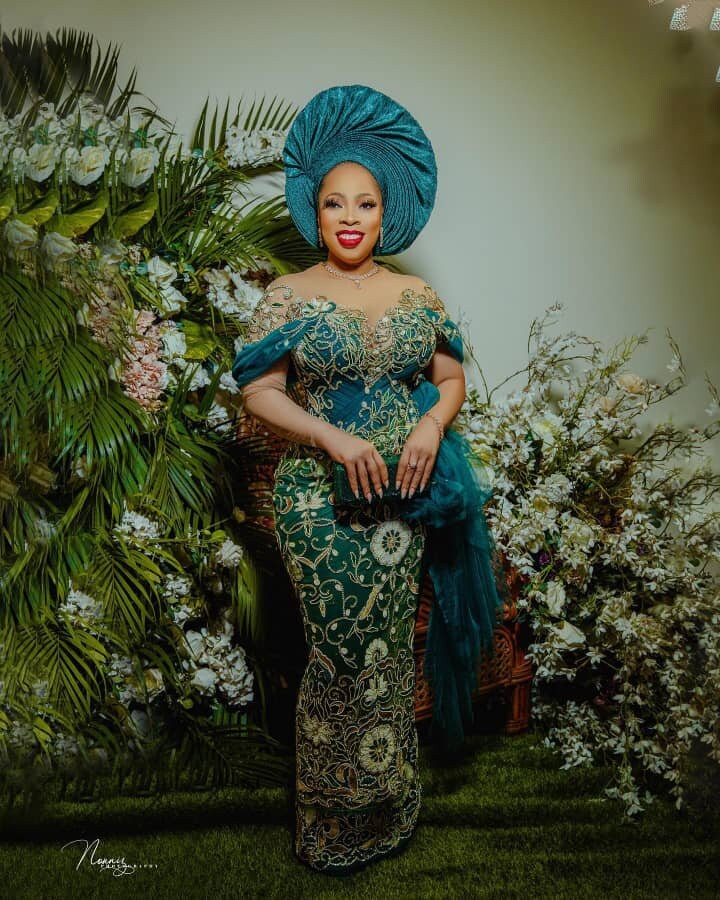 Emerald Green George Dress. Womens Clothing. African Nigerian Women ...