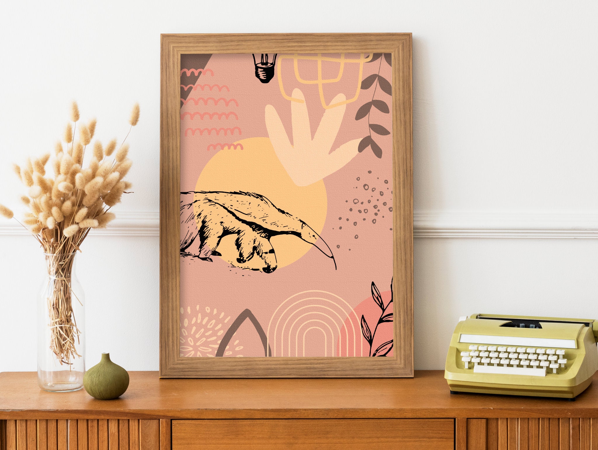 Anteater Print | Wildlife Digital Poster | Eco-friendly Wall Art ...