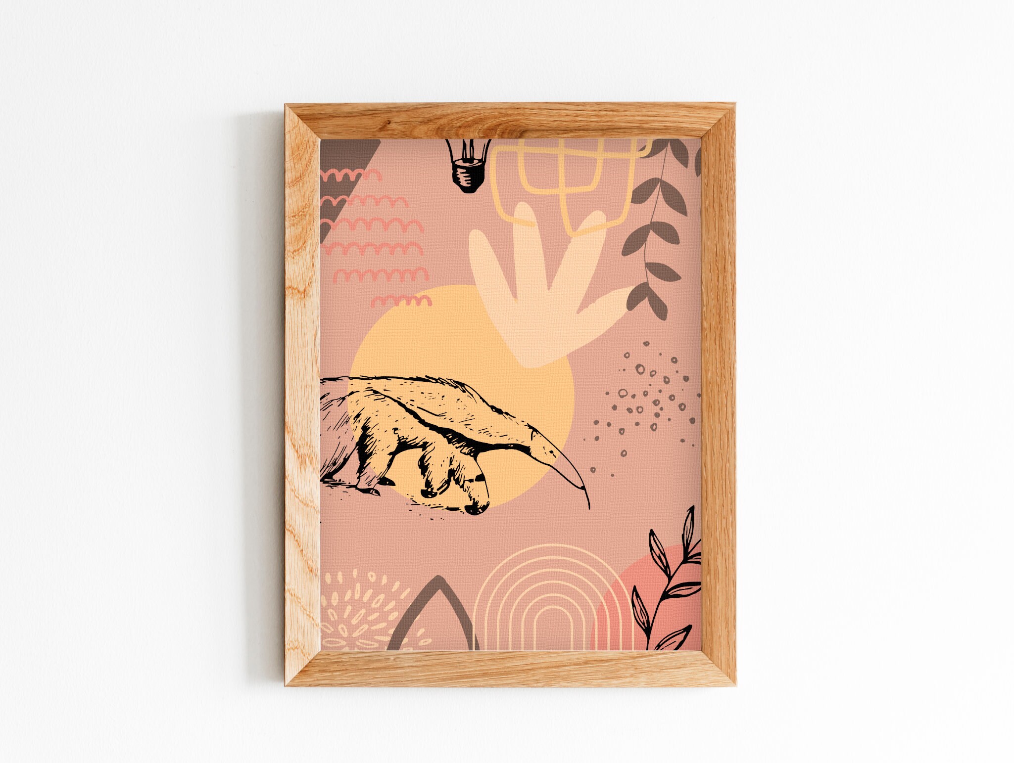 Anteater Print | Wildlife Digital Poster | Eco-friendly Wall Art ...