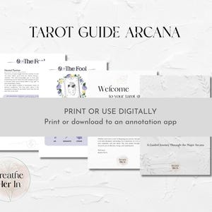 Tarot Guide Major Arcana With Crystal, Energy and Astrological ...
