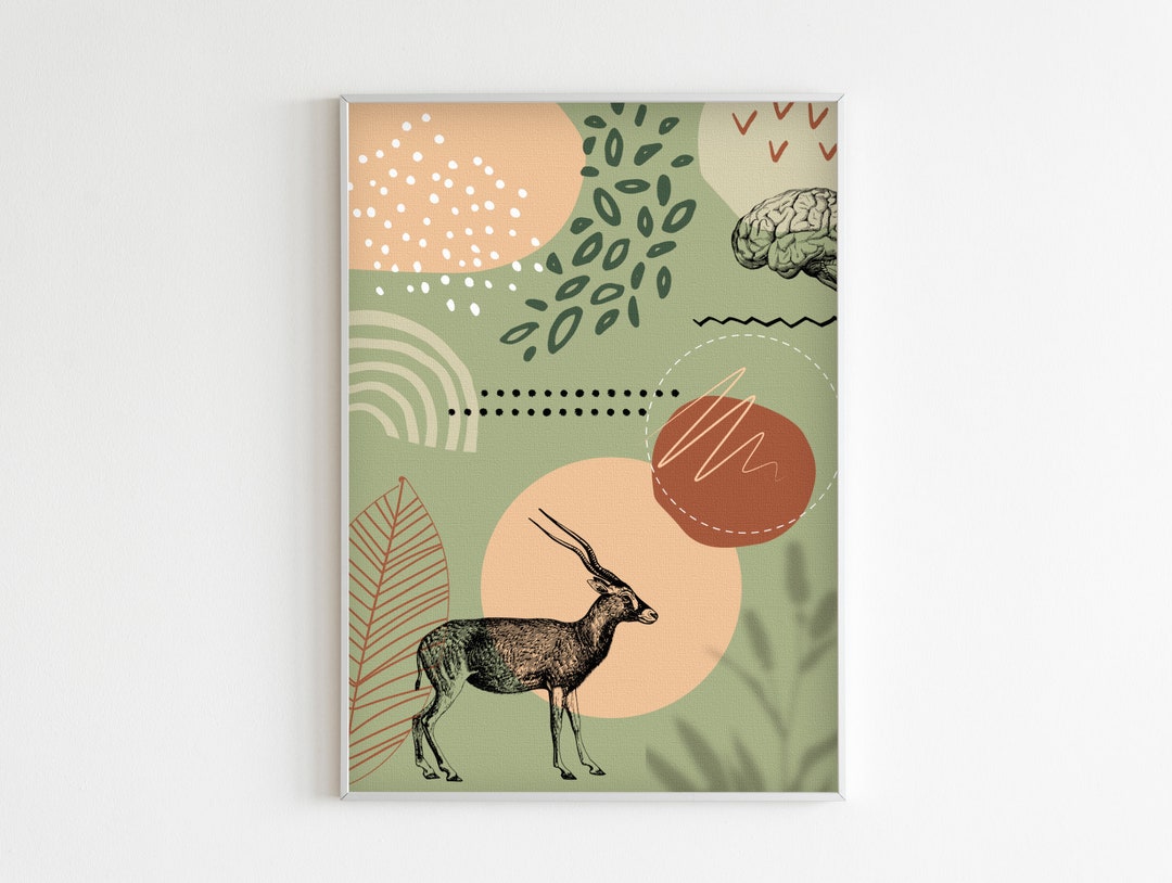 Oryx Print | Wildlife Digital Poster | Eco-friendly Wall Art | Instant ...