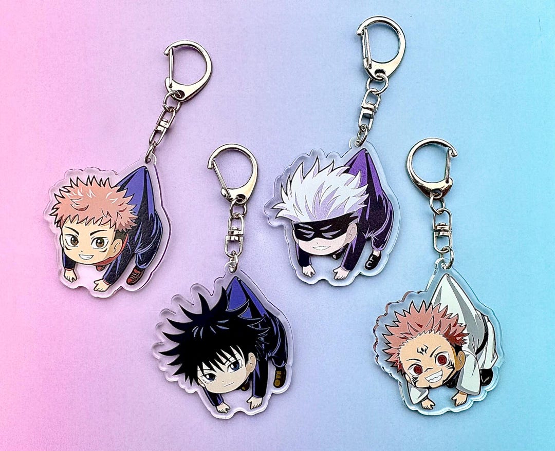 Jujutsu Kaisen Chibi Keychains - Etsy UK