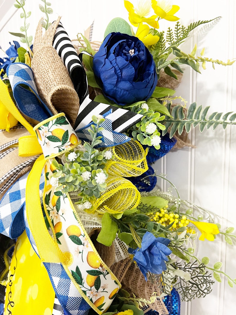 Lemon Swag Summer Swag Spring Swag Housewarming Gift - Etsy