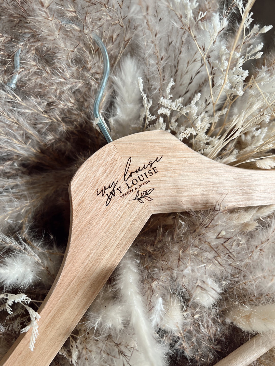 Bespoke Personalised Business Logo Hanger Engraved Wedding Hanger Brand ...