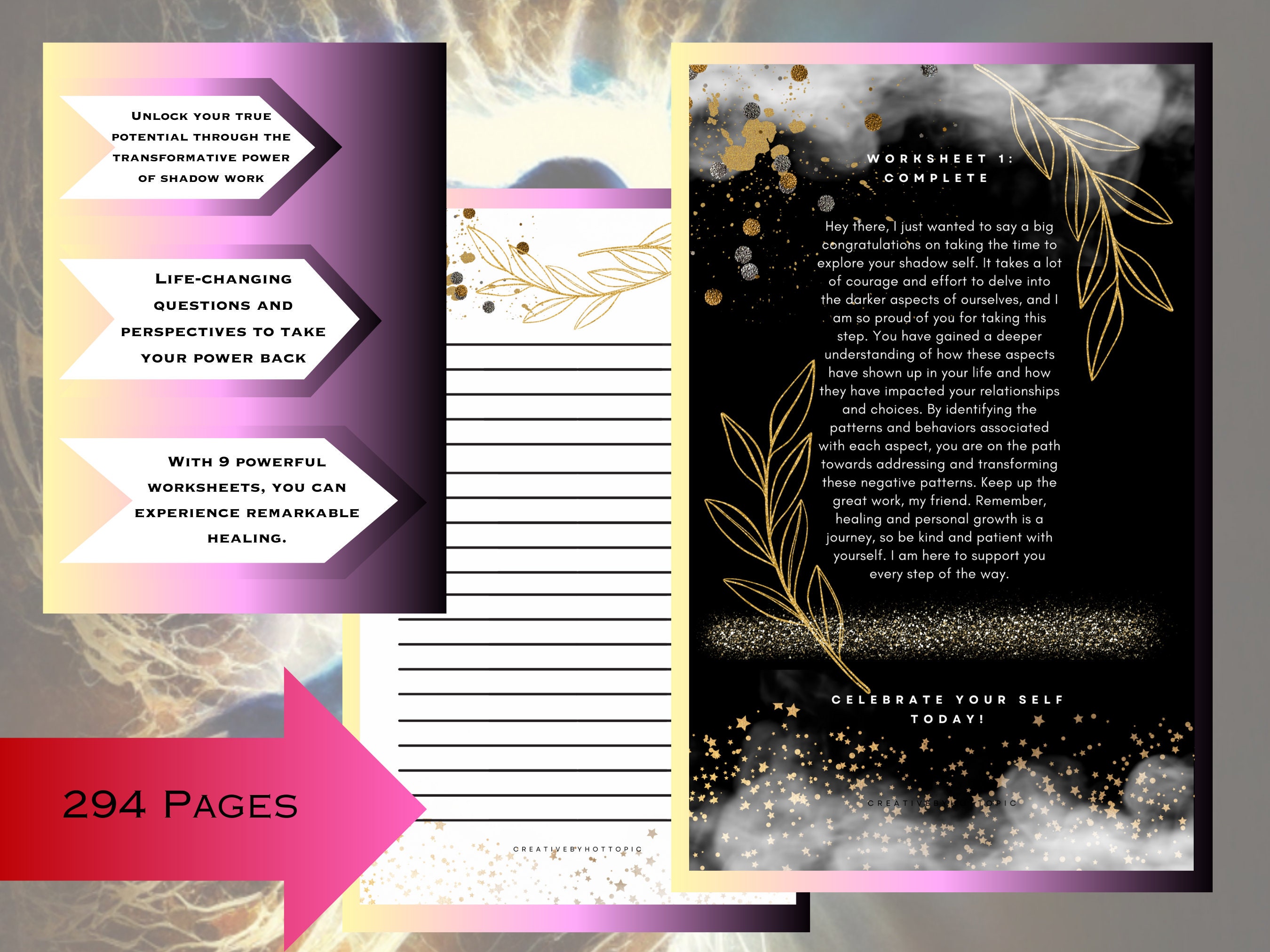 Shadow Work Book PDF Instant Download Empowerment: A Journey of Inner ...