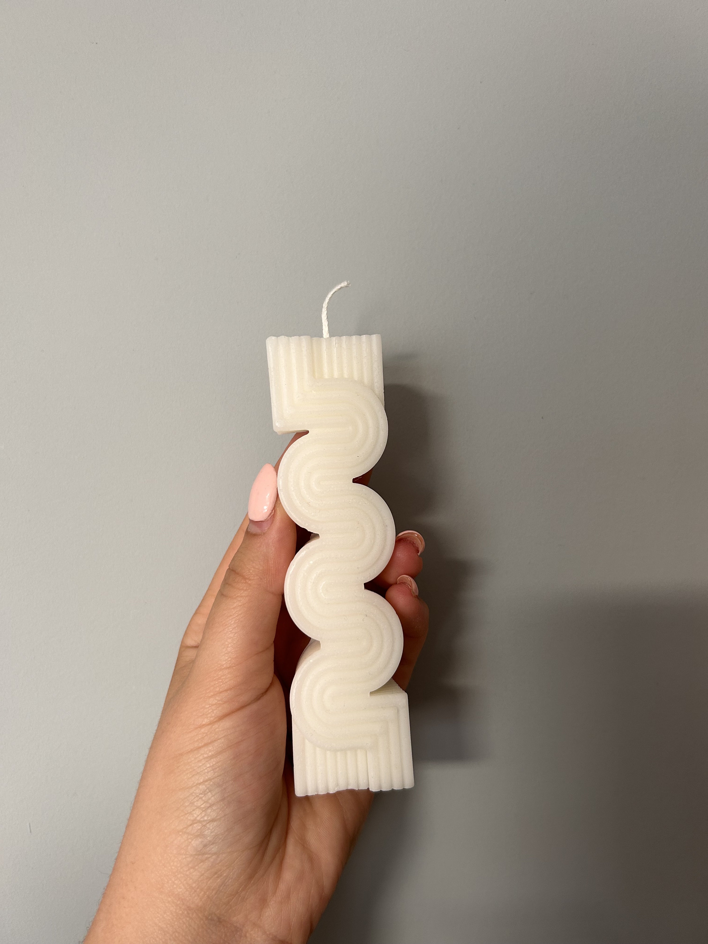 Totem Ribbed Pillar Candle - Etsy