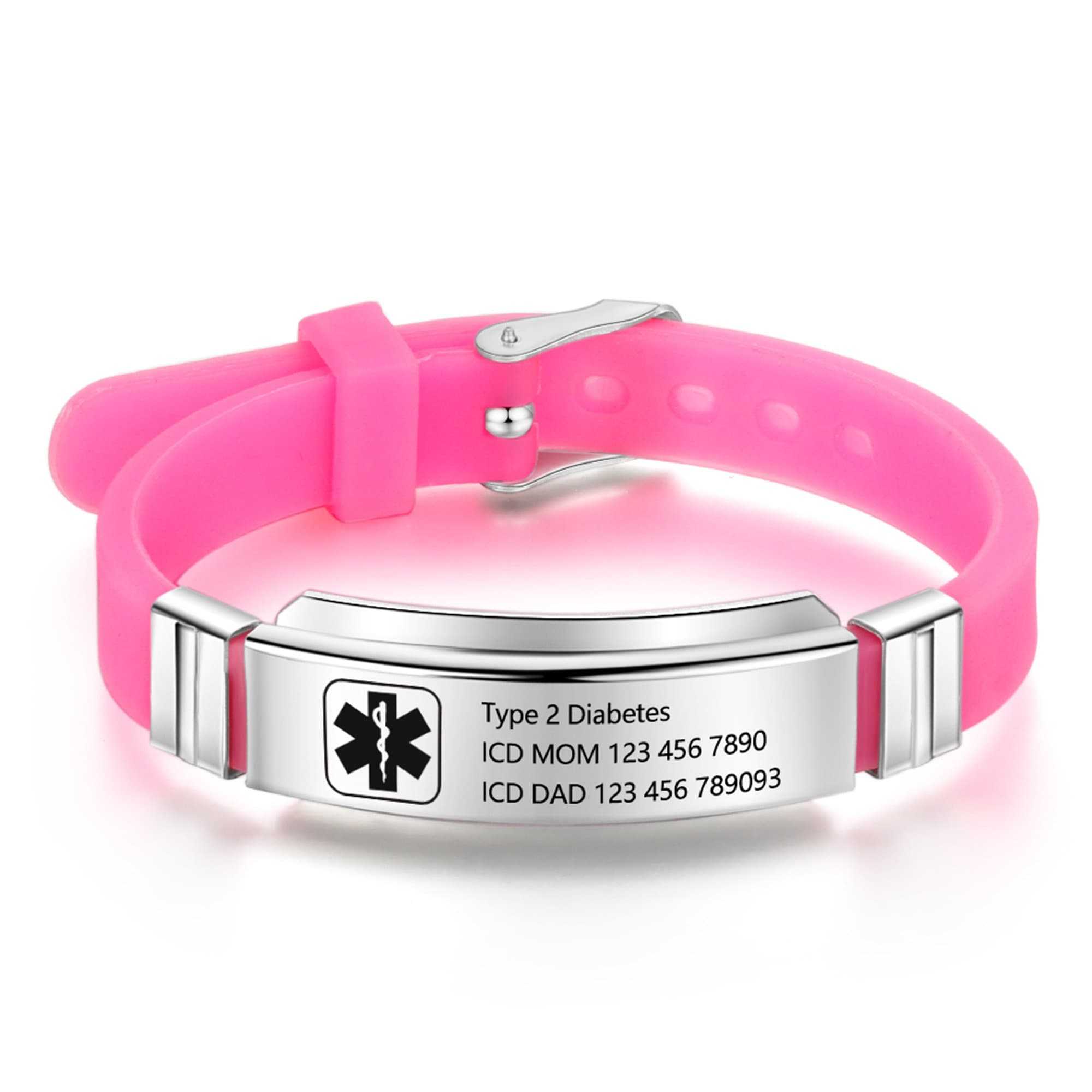 Sport Women Emergency ID Bracelet,personalized Medical Alert Bracelet ...