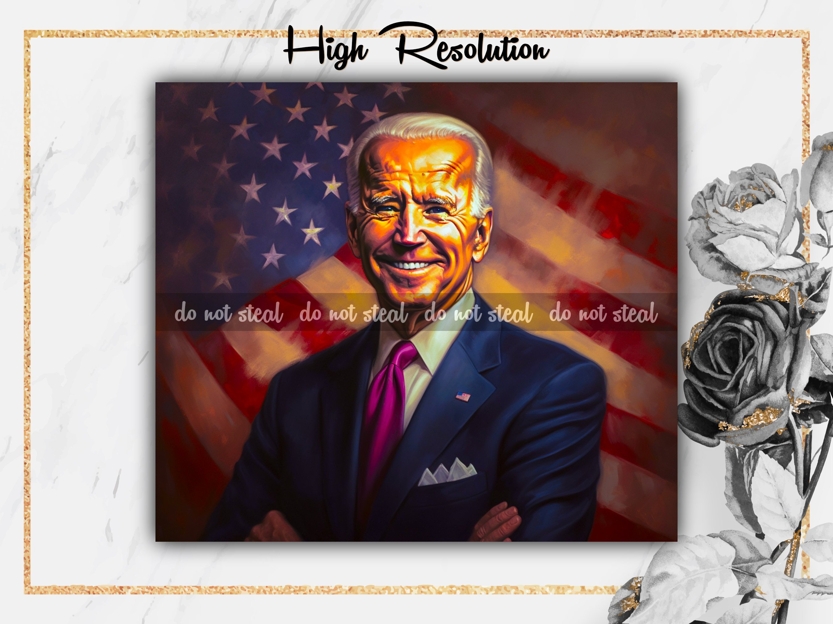 Joe Biden 2024 Tumbler Wrap PNG Design, US Election 2024 20oz & 30oz ...