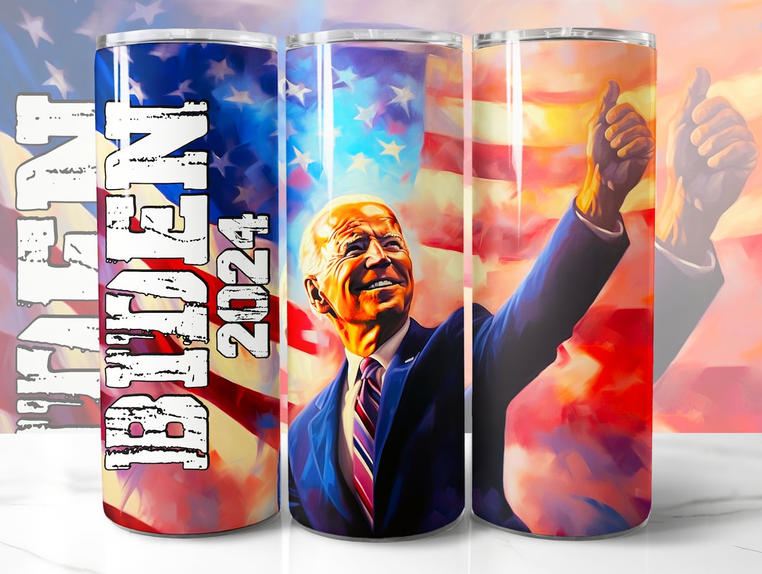 Joe Biden 2024 Tumbler Wrap PNG Design, US Election 2024 20oz & 30oz ...