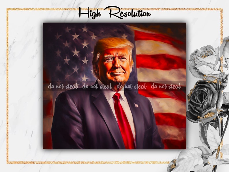 Donald Trump 2024 Tumbler Wrap PNG Design, US Election 2024 20oz & 30oz ...