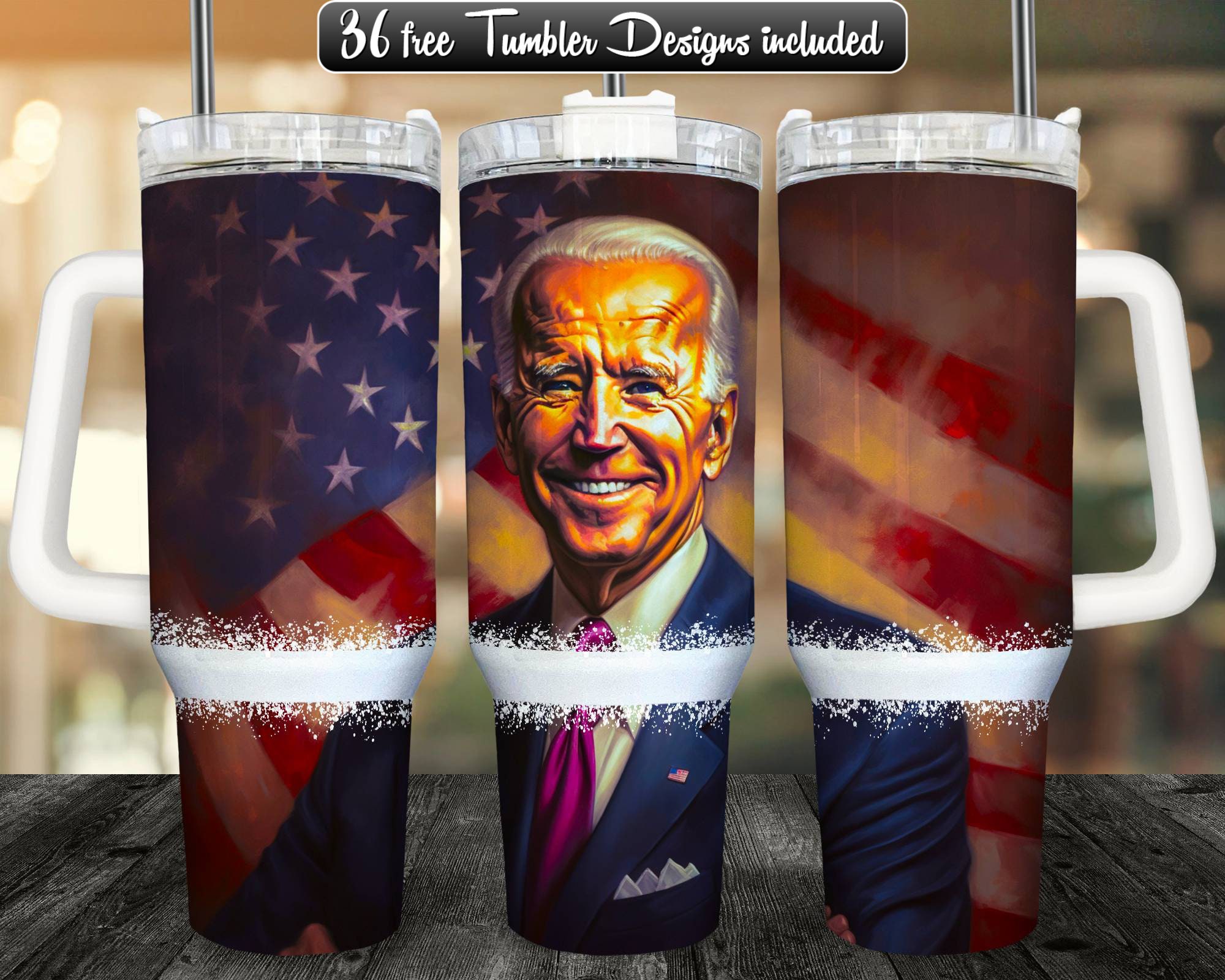 Joe Biden 40oz Tumbler Wrap PNG Design, Joe Biden 2024 40oz Quencher ...