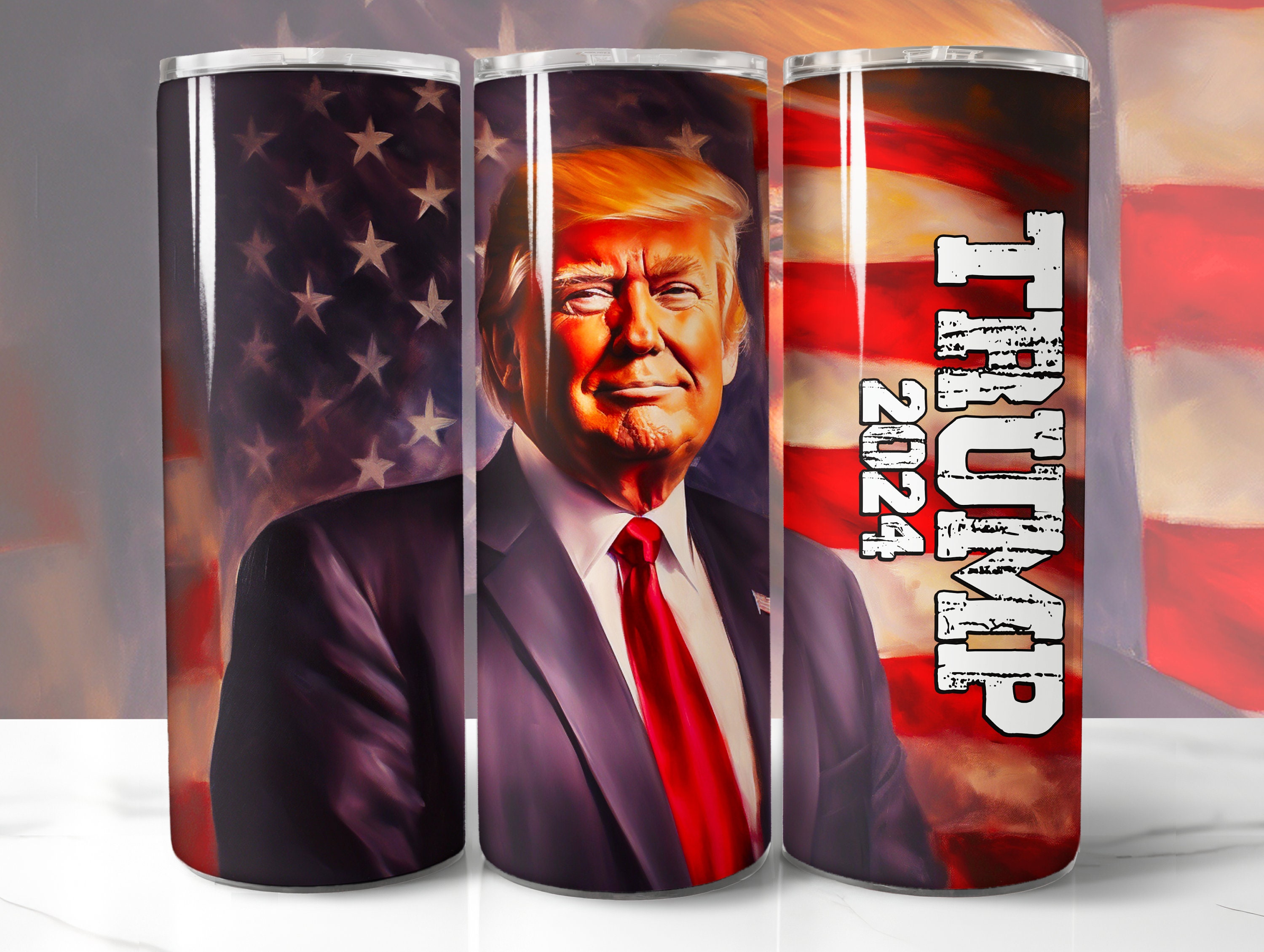 Donald Trump 2024 Tumbler Wrap PNG Design, US Election 2024 20oz & 30oz ...