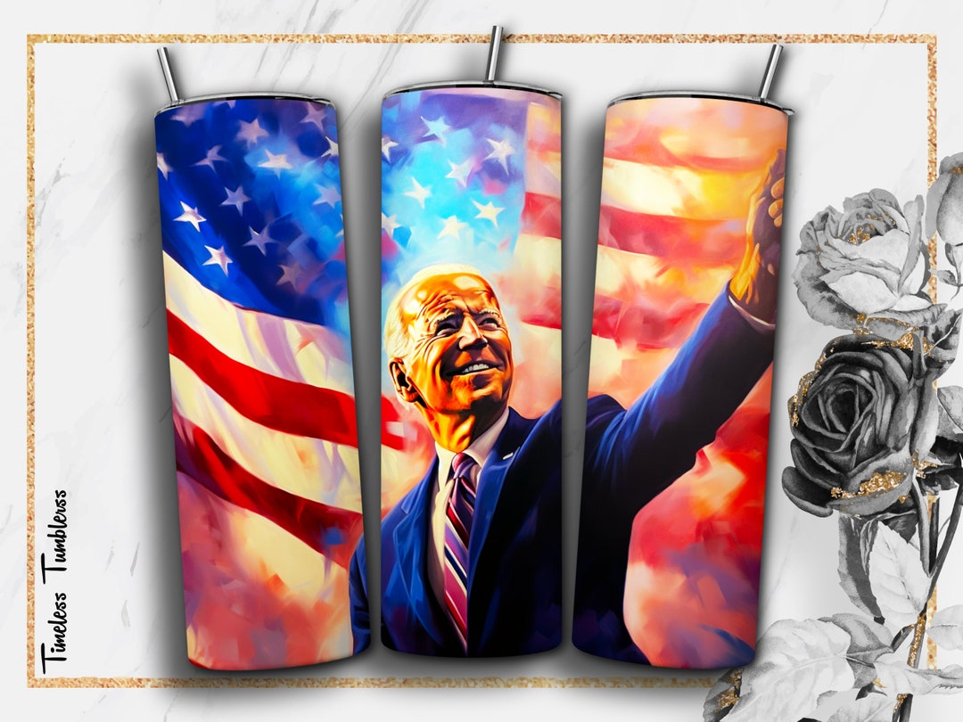 Joe Biden 2024 Tumbler Wrap PNG Design, US Election 2024 20oz & 30oz ...