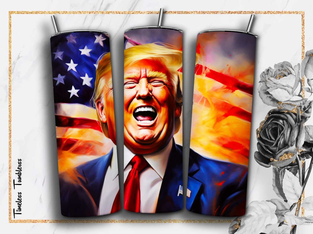 Donald Trump 2024 Tumbler Wrap PNG Design, US Election 2024 20oz & 30oz ...