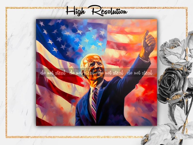 Joe Biden 2024 Tumbler Wrap PNG Design, US Election 2024 20oz & 30oz ...