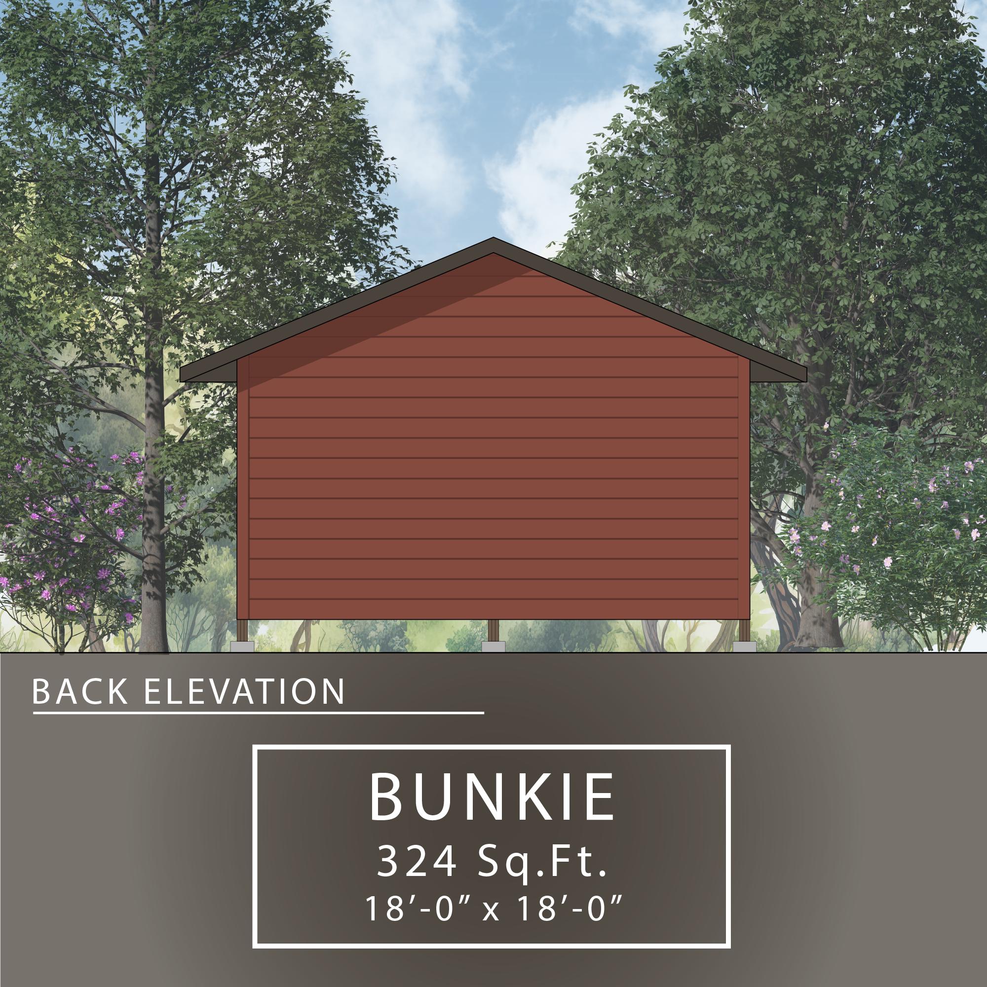 324 Sq.ft. Bunkie/sleeping Cabin Concept Plan 18’-0” X 18’-0” Open ...