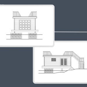 360 Sq.ft. Boathouse Concept Plan 24’-0” X 15’-0” + Rooftop Deck - Etsy