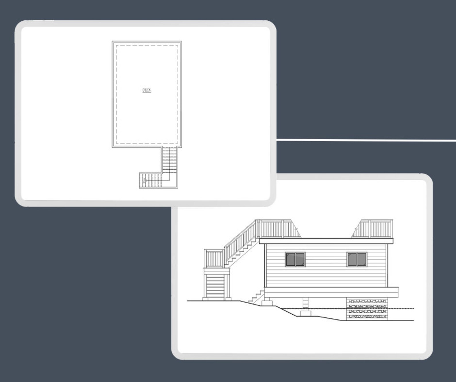360 Sq.ft. Boathouse Concept Plan 24’-0” X 15’-0” + Rooftop Deck - Etsy