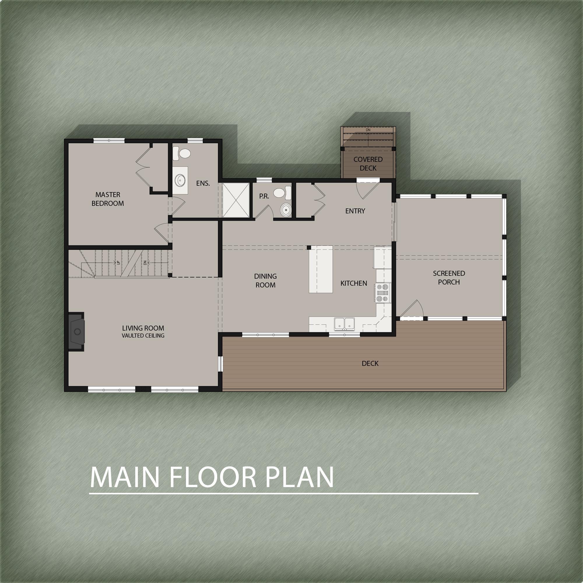 1822 Sq.ft. 2 Story Lakehouse/cottage Concept Plan 32’ X 42’-0”- 4 ...