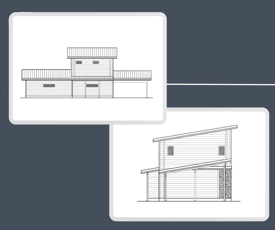 1566 Sq.ft. 2 Story Garage Concept Plan 280 X 640 2.5 Car Loft - Etsy ...