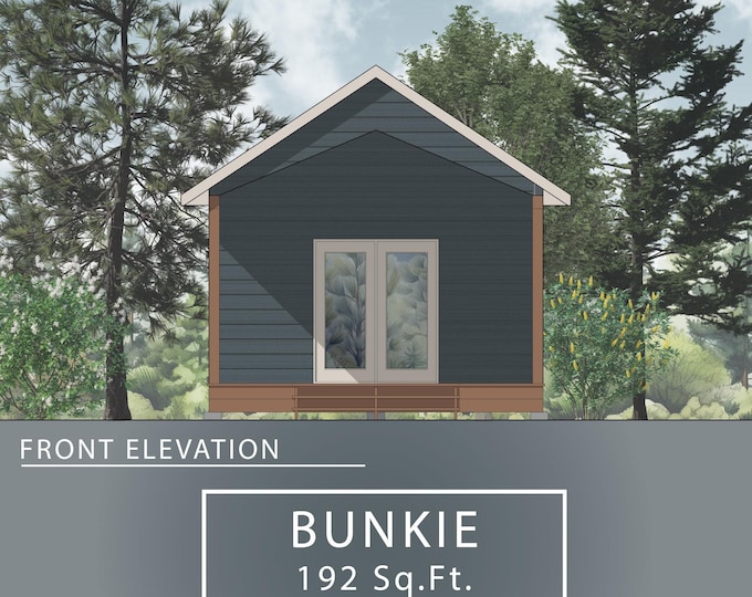 108 Sq Ft Cabin/bunkie With Loft Building Plan - Etsy Australia